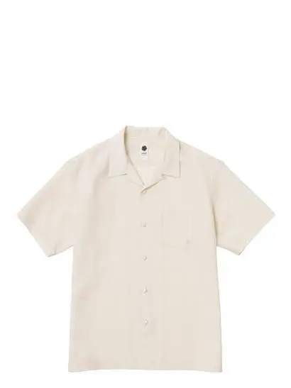 VOWELS Mohair Poplin Shirt - Cream