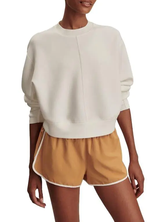 Varley Tasmin Crop Sweatshirt - Snow White