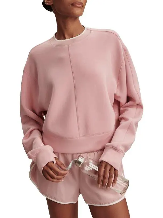 Varley Tasmin Crop Sweatshirt - Zephyr Mauve