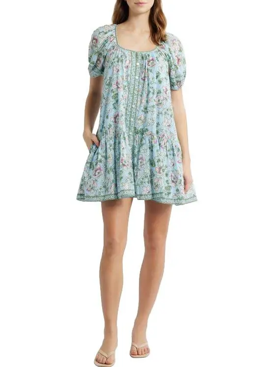 CLEOBELLA Elodie Floral Mini Dress - Luna Flora Print