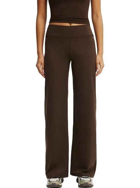 Cotton:on Active Studio Wide Leg Pant - French Roast