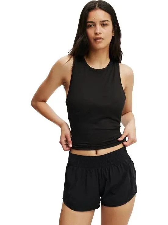 Cotton:on Active Open Back Muscle Tank - Black