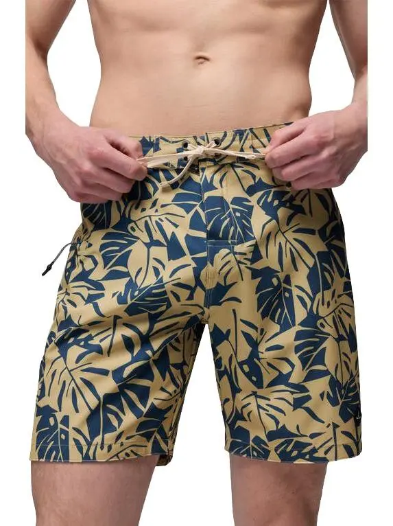 Prana Fenton Board Shorts - Jackfruit Monstera
