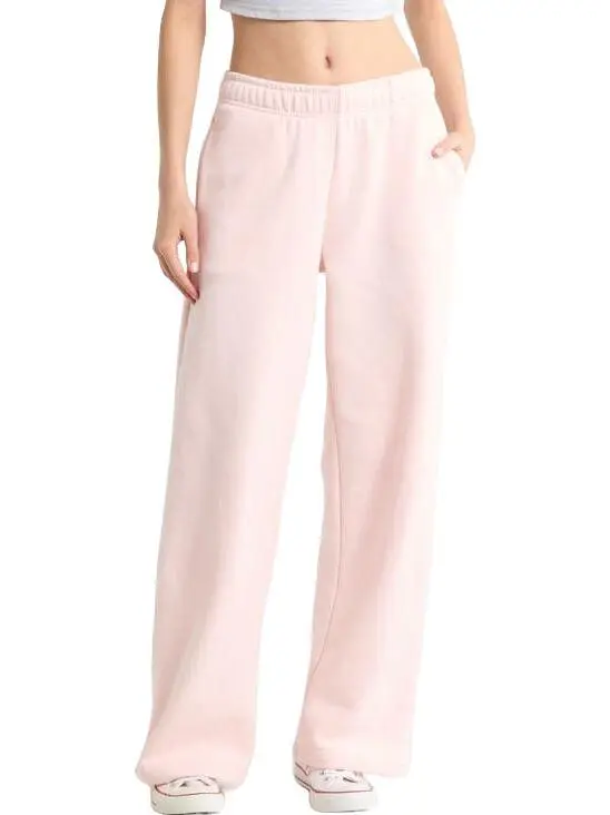 PACSUN Core Washed Extreme Baggy Fit Sweatpants - Pink