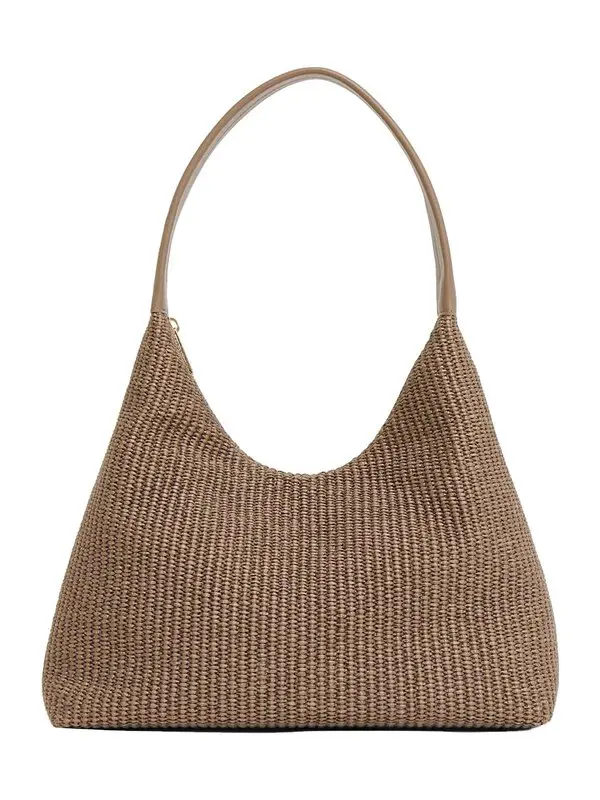 MANSUR GAVRIEL Candy Woven Raffia Hobo Bag - Anise