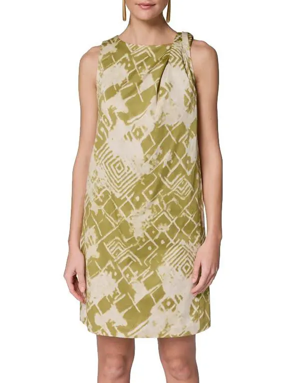 Donna Karan New York Abstract Print Sleeveless Shift Dress - Kiwi Multi