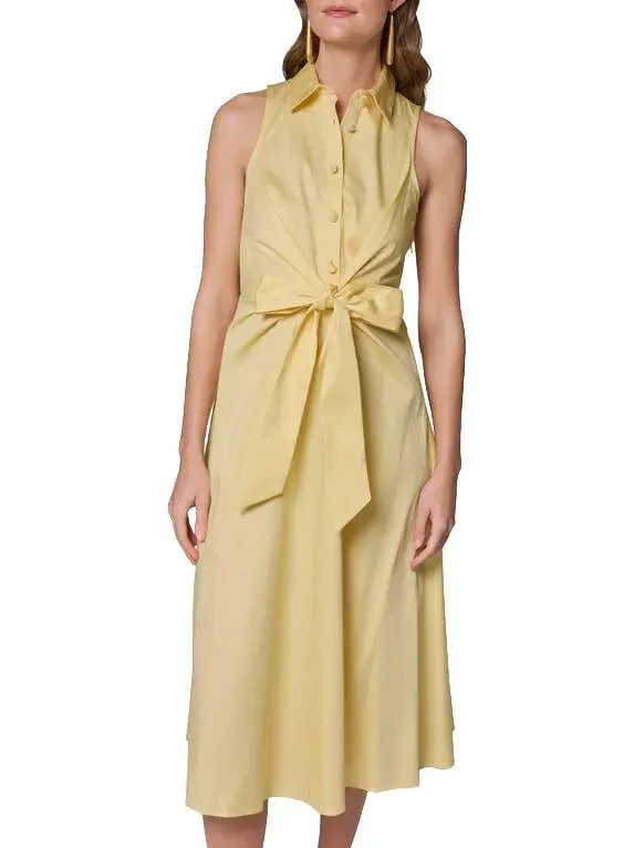 Donna Karan New York Sleeveless A-line Midi Dress - Panna Cott