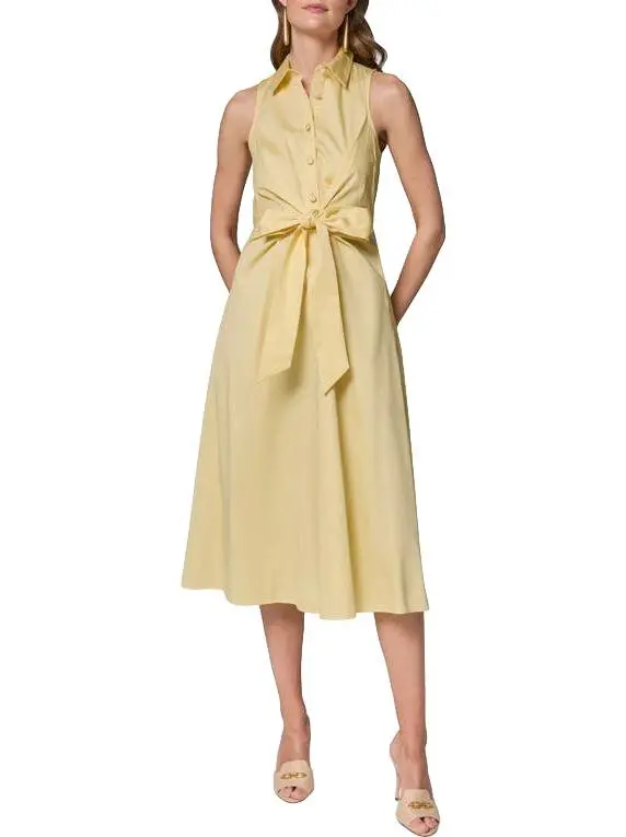 Donna Karan New York Sleeveless A-line Midi Dress - Panna Cott