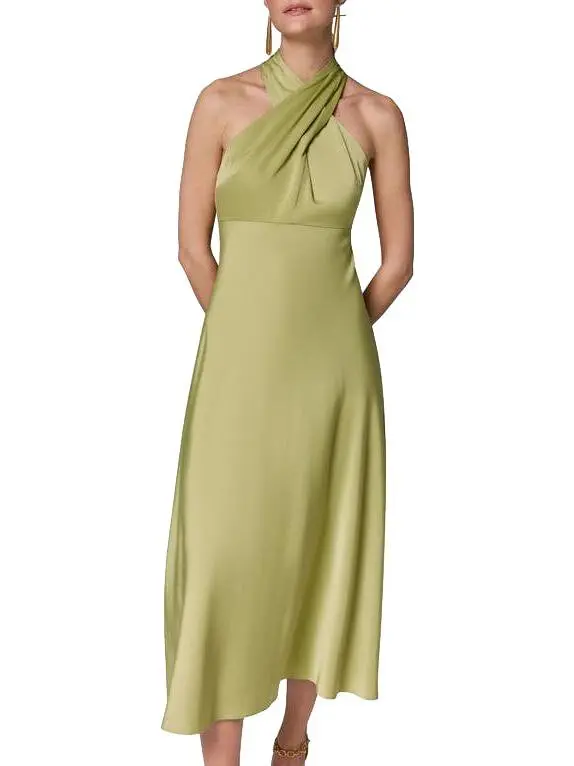 Donna Karan New York A-line Halter Dress - Kiwi
