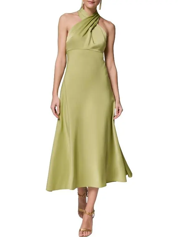 Donna Karan New York A-line Halter Dress - Kiwi