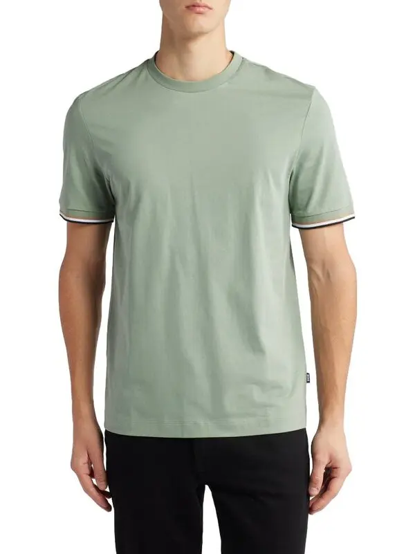 BOSS Thompson Cotton T-shirt - Light/pastel Green