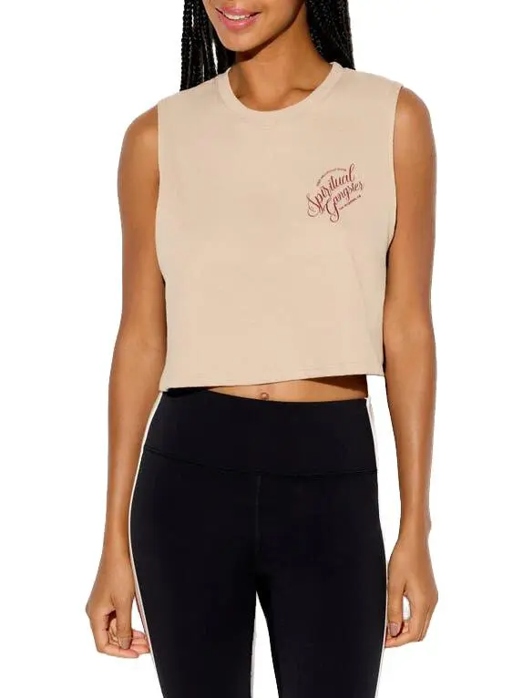 Spiritual Gangster Cropped Tank - Sundial
