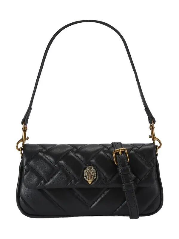 Kurt Geiger Quilted Leather Shoulder Bag - Black