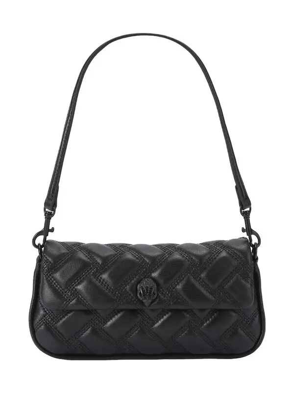 Kurt Geiger Quilted Leather Shoulder Bag - Black