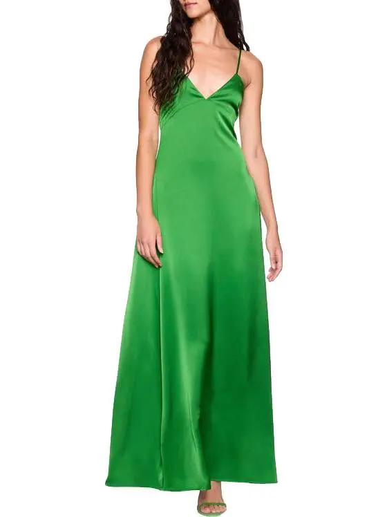 Susana Monaco Satin Slipdress - Shamrock