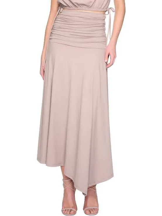 Susana Monaco Gathered Midi Skirt - Sandstone