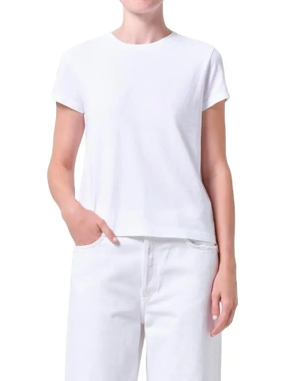 AGOLDE Long Line Adine Tee - White