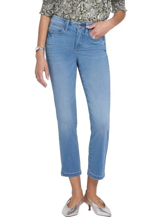 NYDJ Clean Waist Ankle Slim Straight Jeans - Vista Lakes