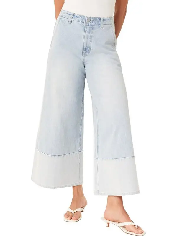 Habitual Addie Cuffed Gaucho Jeans - Glacier