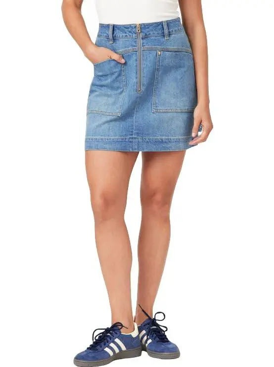 Habitual Utility Pocket Denim Mini Skirt - Cove