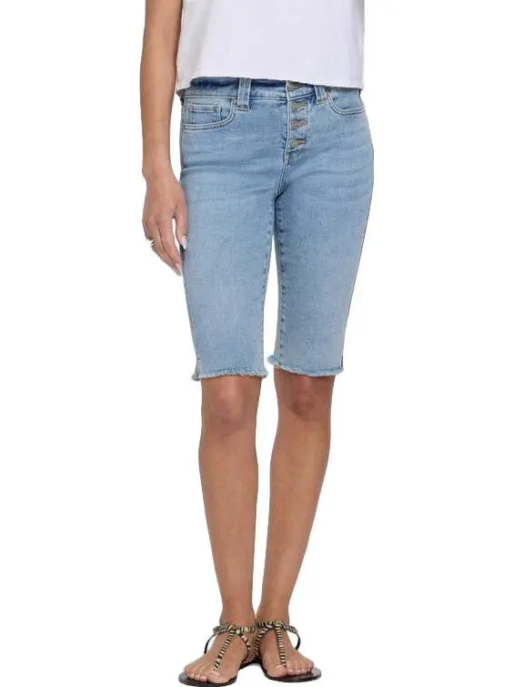 NYDJ Sophie Bike Denim Shorts - Mist Springs