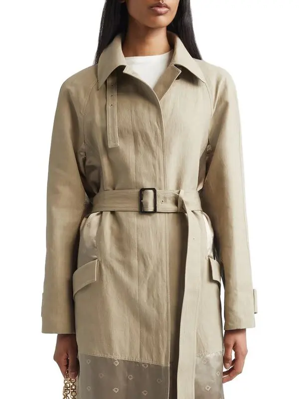FERRAGAMO Belted Duster Coat - Safari