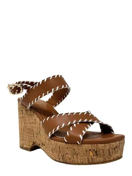 SHU SHOP Jada Platform Wedge Sandals - Camel