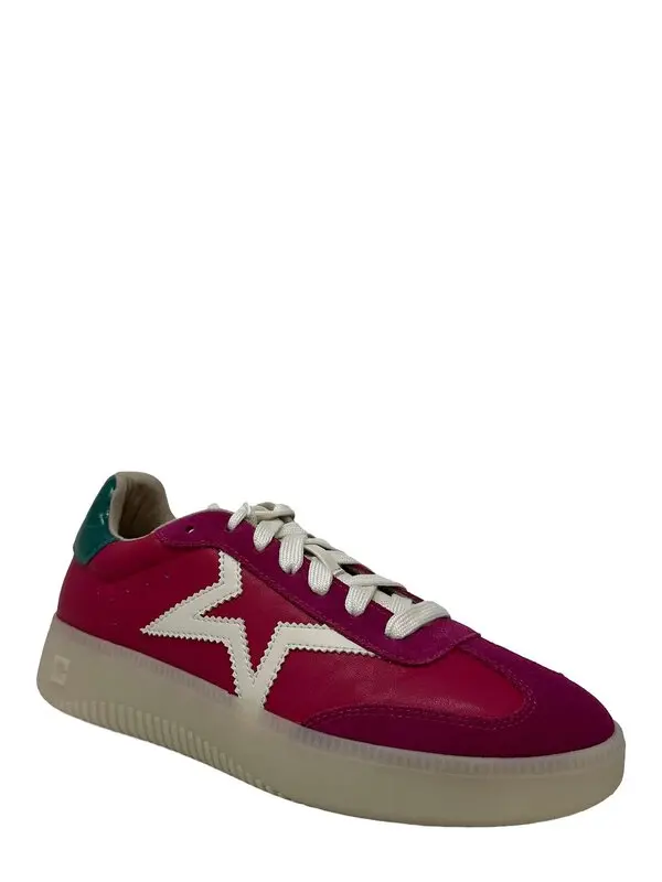SHU SHOP Peaches Lace Up Sneakers - Fuchsia