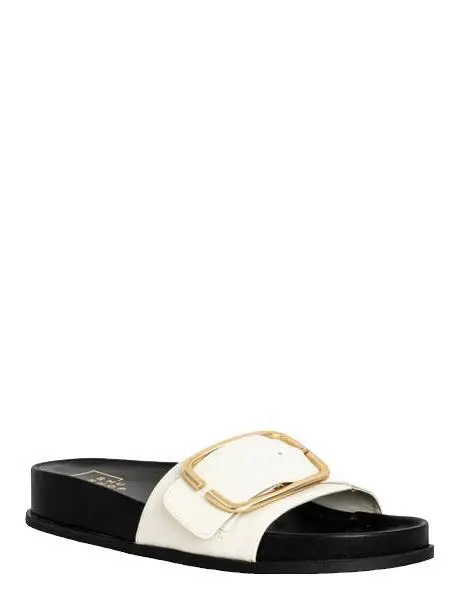 SHU SHOP Delphine Slide Sandal - Black And White