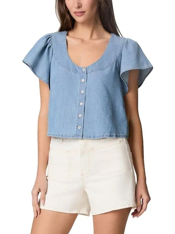 Paige Belle Chambray Button-up Shirt - Palos Verdes