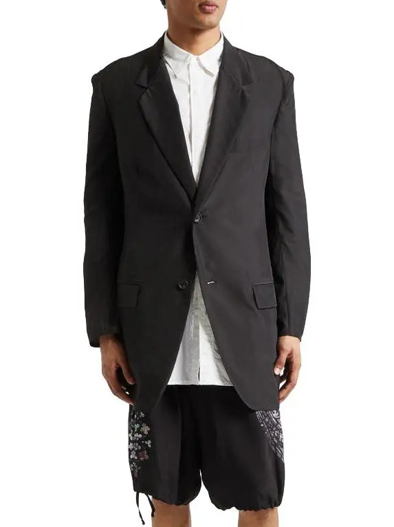 Yohji Yamamoto Silk Habutai Jacket - Black