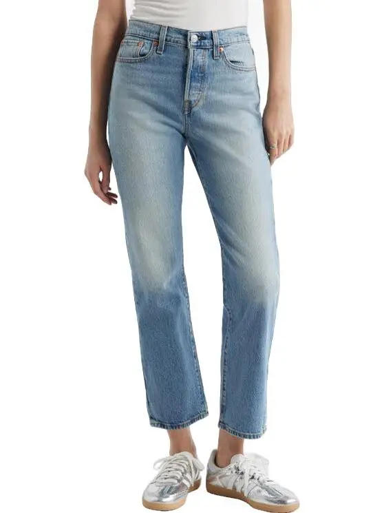 LEVI'S High Waist Straight Leg Jeans - Patina Forever Wedgie