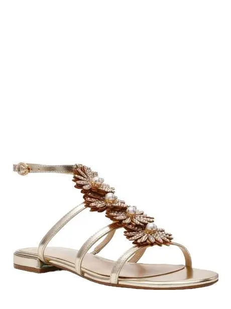 Betsey Johnson Joyce Ankle Strap Sandal - Gold