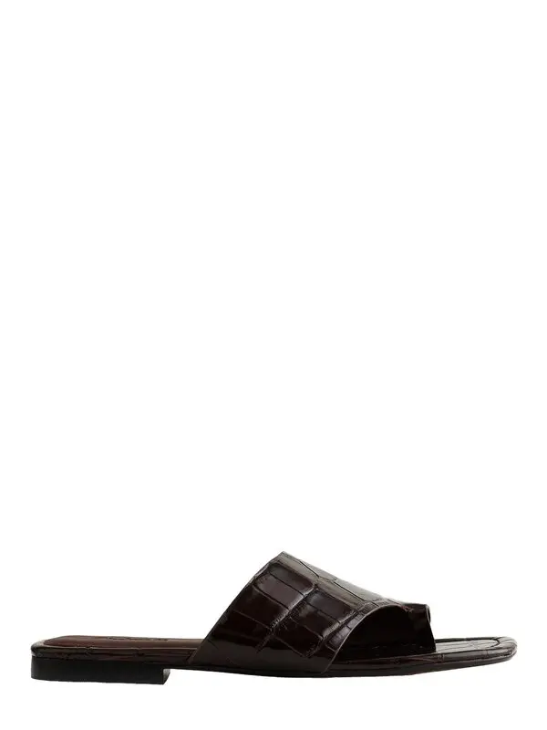 Madewell Maycie Toe Loop Slide Sandal - Coffee Bean