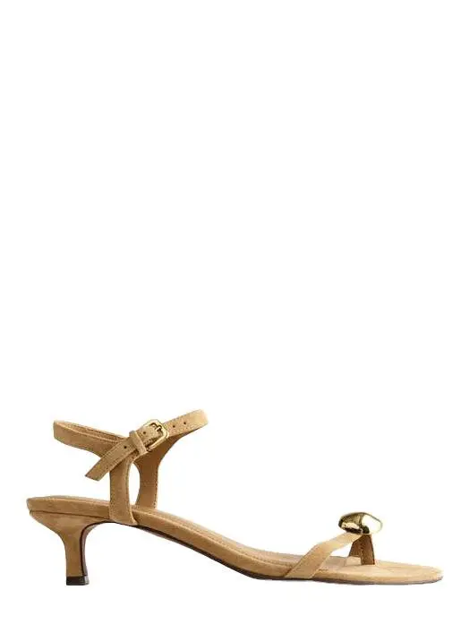Madewell The Mila Organic Hardware Ankle Strap Sandal - Field Khaki