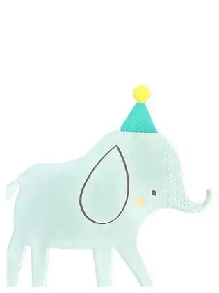 DAYDREAM SOCIETY Elephant Petite Napkins - Assorted Pre-pack