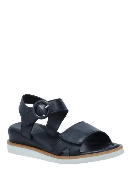 Miz Mooz Eva Ankle Strap Platform Wedge Sandals - Black