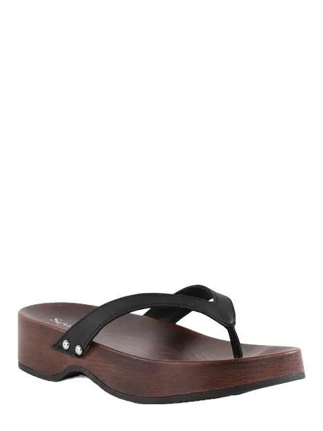 Seychelles Dreaming Out Loud Platform Flip Flop - Black
