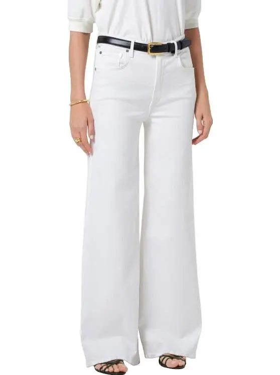 Citizens Of Humanity Lyra High-waist Wide-leg Jeans - Soft White