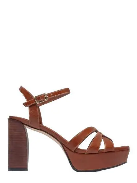 Bernardo Vittor Platform Sandal - Cognac