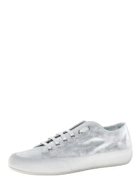 CANDICE COOPER Twist Low Top Sneaker - White Silver
