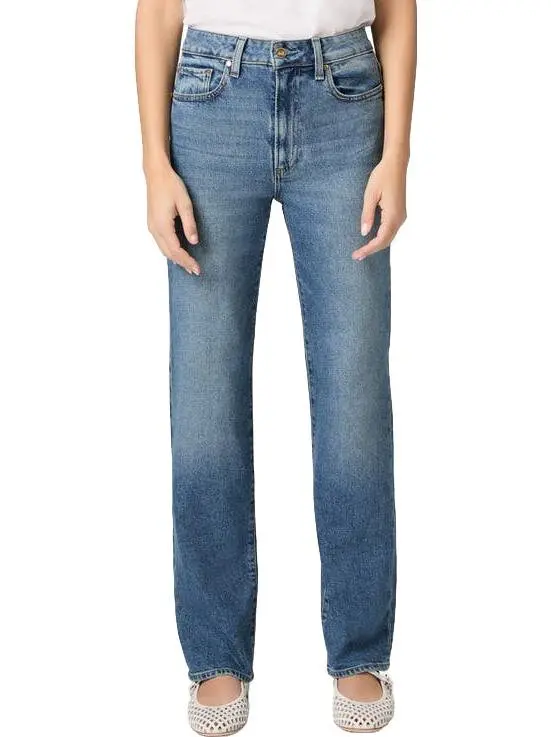 Paige Stevie High-waist Straight Leg Jeans - Keystone