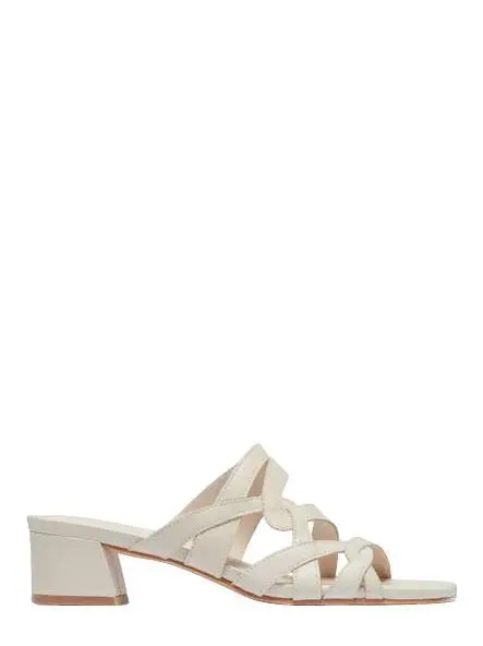 Bernardo Johanne Low Heel Sandal - Eggshell