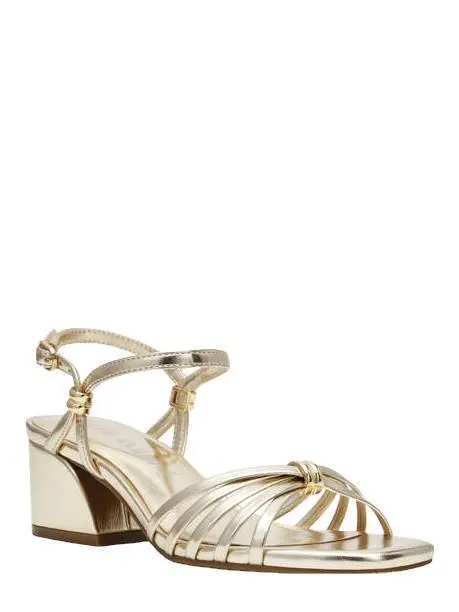 Anne Klein Mikayla Ankle Strap Sandal - Light Gold