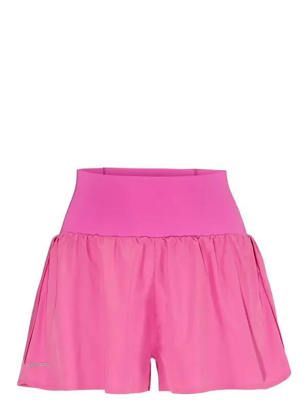CRAFT Hypervent Pleated Running Shorts - Magenta