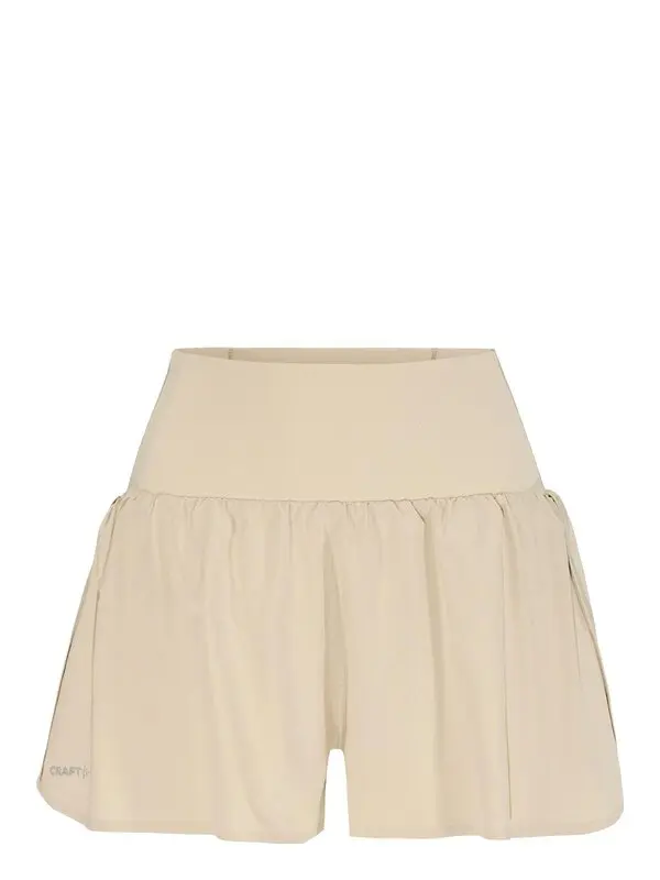 CRAFT Hypervent Pleated Running Shorts - Plaster