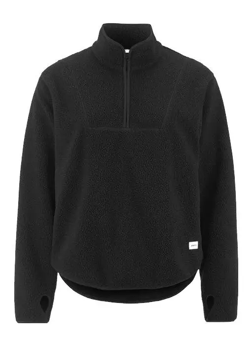 CRAFT High Pile Fleece Half Zip Pullover - Black
