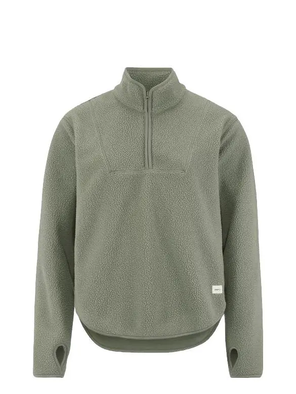 CRAFT High Pile Fleece Half Zip Pullover - Leaf