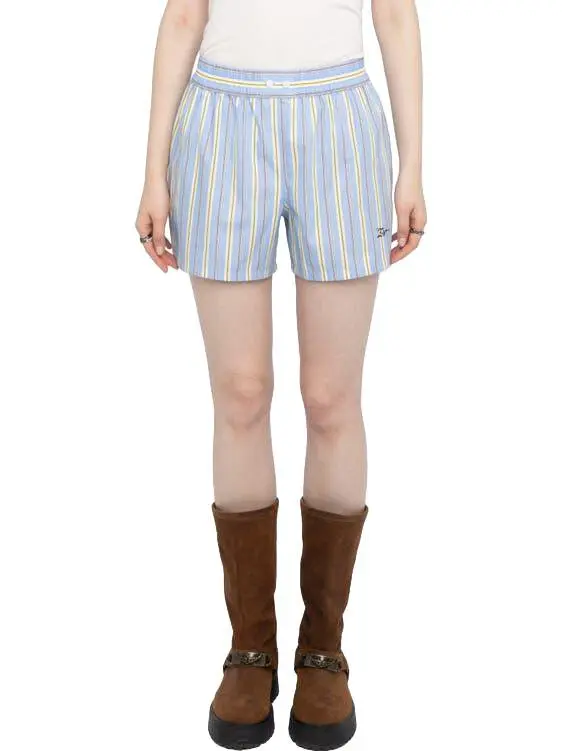 Zadig&Voltaire Pax Pop Multistripe Cotton Shorts - Sixtine