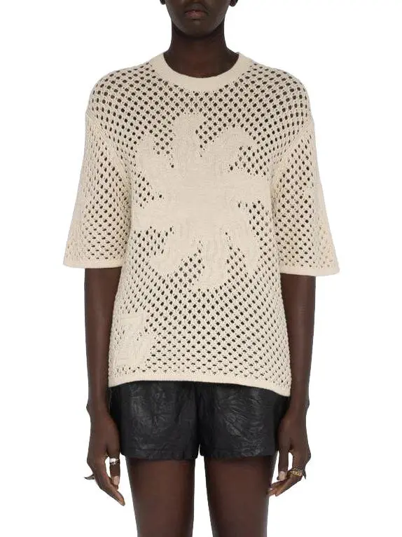Zadig&Voltaire Maylina Open Stitch Shirt - Ecru